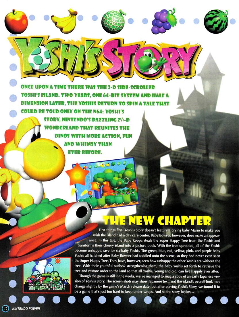 Yoshi's Story feature in Nintendo Power Vol. 104
