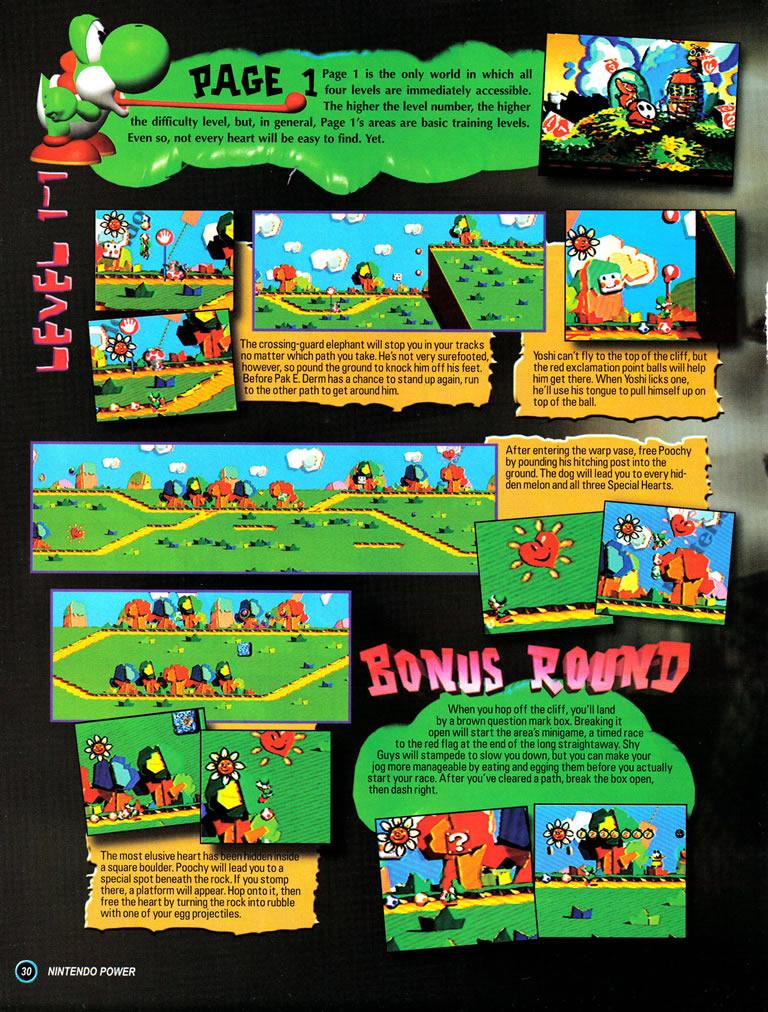 Yoshi's Story strategy: All the hearts in worlds 1 and 2 in Nintendo ...