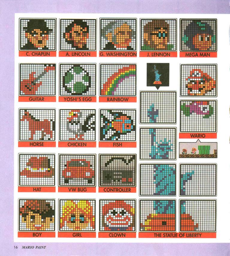 Mario Paint 16-page advanced features guide in Nintendo Power Vol. 44